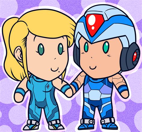 Samus And X In Zero Suits By Samusmmx On DeviantArt