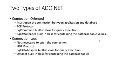 Lesson 16 What Is Adonet Active Data Objects Theory In C Sharp
