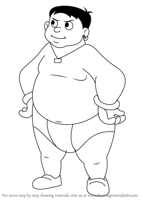 How To Draw Kalia From Chhota Bheem Chhota Bheem Step By Step Easy Cartoon Drawings Cartoon