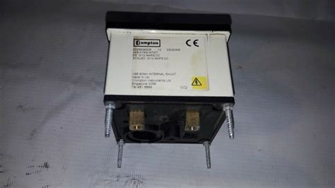 New Crompton Instruments Ltd 243 01ag Mtmt Es 0 10 Amps Dc Din Panel
