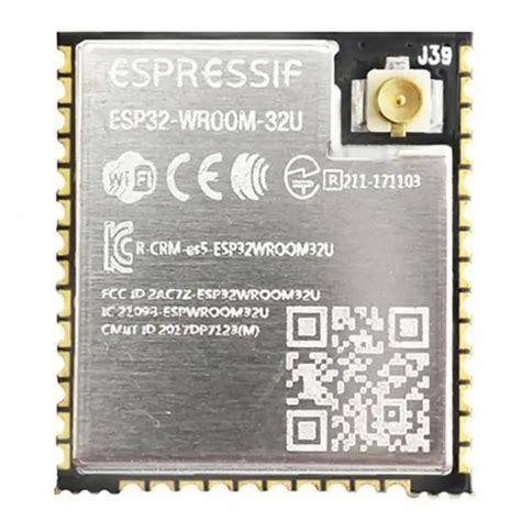espressif esp32 esp32 wroom 32u 16mb 128mbits spi flash wi fi bt ble dual core soc wifi module