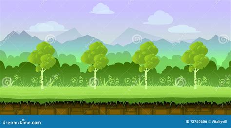 Game Background 2d Application Vector Design Stock Vector Illustration Of Animation Drawing