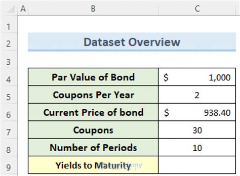 how to make a yield to maturity calculator in excel exceldemy
