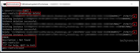 Troubleshoot Volume Shadow Copies VSS On Windows