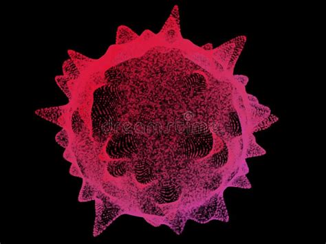 abstract sphere of noise points array grid vector illustration stock
