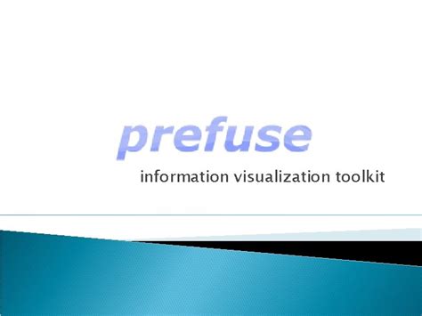 Information Visualization Toolkit Prefuse Framework Extensvel Criao De