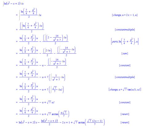 Calculus And Analysis How Can I Integrate Lnx² X 2 Dx