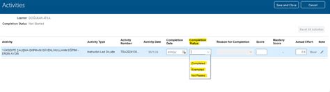 Modifying Or Adding Options To The Completion Status Dropdown Cloud