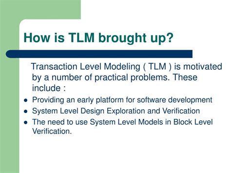 Ppt Systemc Tlm 2 0 Powerpoint Presentation Free Download Id 892728