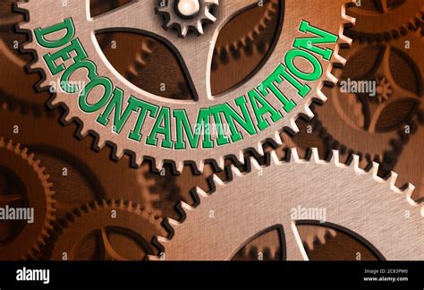 Conceptual Hand Writing Showing Decontamination Concept Meaning Neutralizing Every Presence Of