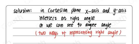 Solved In Cartesian Plane X Axis And Y Axis Intersect Atangle 1