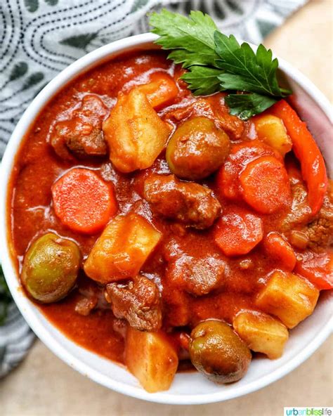 Filipino Beef Caldereta Recipe Urban Bliss Life