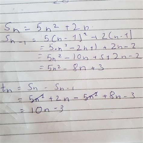 The Nth Term Of The Series Whose Sum To N Terms Is N Nisa N Andndash B N Andndash C