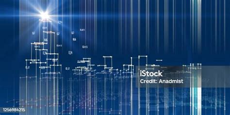 추상 분석 인포그래픽 배경과 흐린 선과 별 3d 다이어그램 분석 알고리즘 도시 네트워크 개념 빅 데이터 데이터 차트입니다 데이터
