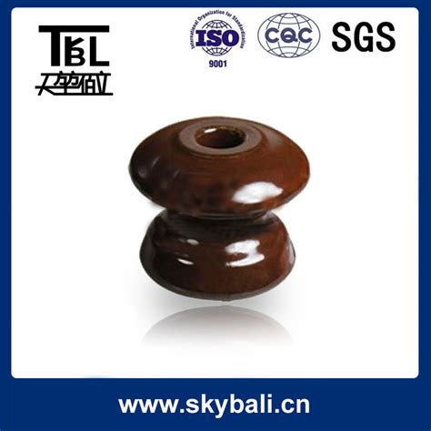Ansi 53 1 Spool Insulators Line Insulator Porcelain Insulator For High Voltage Insulator And