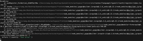 Runtime Error With Formerror Execution In Development Mode Using Qwikjs V1 2 6 And