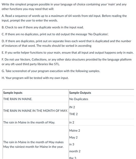 Solved Write The Simplest Program Possible In Your Language