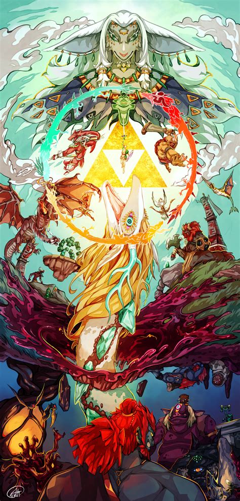 Link Ganondorf Sidon Riju Light Dragon And 20 More The Legend Of