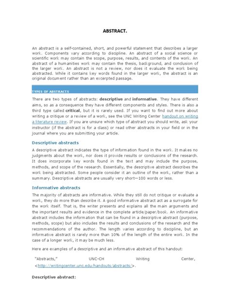 How To Make An Abstract Ss Pdf Abstract Summary Thesis