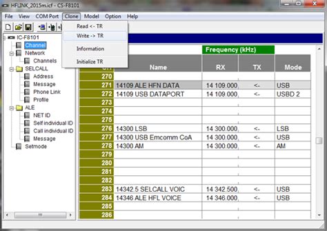 HFLINK Icom IC F Icom IC F Programming ALE Selcall Ham Radio