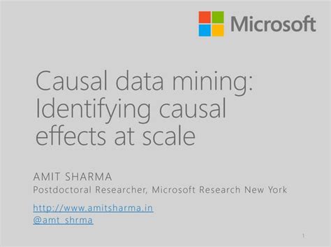 Causal Data Mining Identifying Causal Effects At Scale Pptx