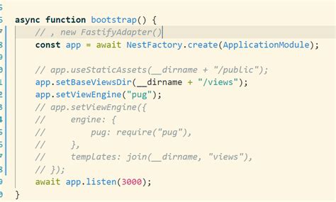 bug occur when i combine nest and pug template · issue 784 · nestjs
