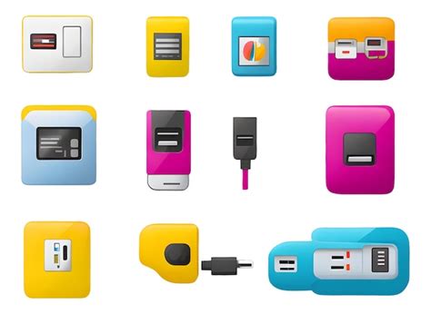 Premium Vector Usb Icons