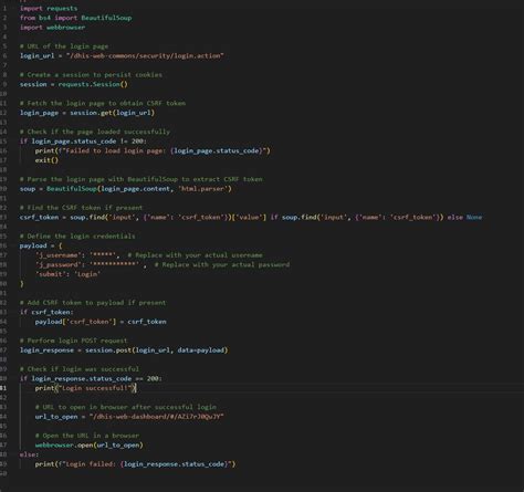 Dashboard Access Without Authentication Support Assistance