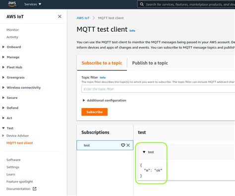 Device Aws Mqtt Connectivity