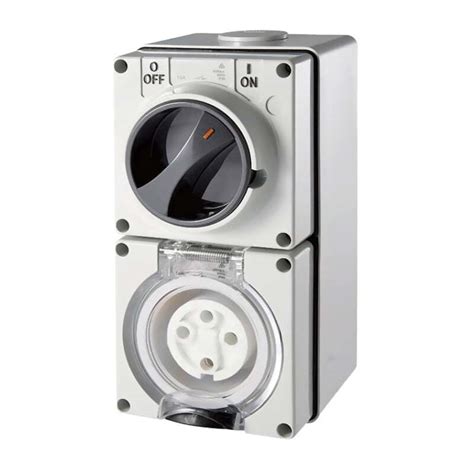 4 Pin Round Industrial Switch And Socket 20a