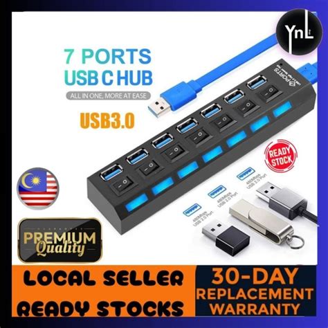 Sb 3 0 Hub Multi Usb Splitter Usb 3 Hab Use Power Adapter Hub Usb 3 0 7 Port Expander Pc