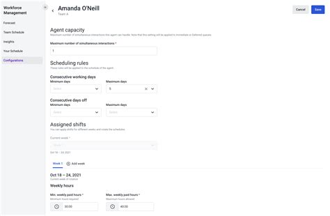 Configuring Workforce Management Knowledge Base