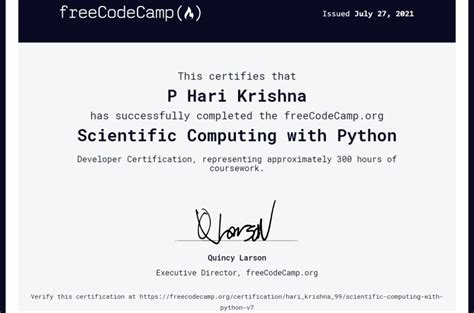 Hari Krishna P On Linkedin Freecodecamp Summerlearning Summer2021 Python Programming