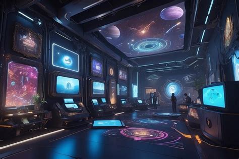 Premium Photo Explore A Technological Playground In Virtual Reality