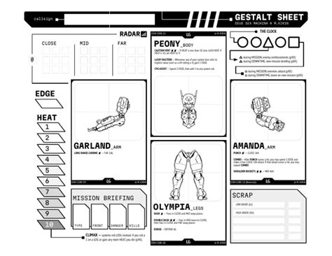 Deus Sex Machina Gestalt Sheet V1 Pdf Tabletop Games Gaming