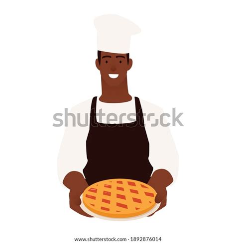 Baker Pie Vector Illustration Flat Character Stock Vector Royalty Free 1892876014 Shutterstock