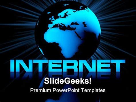 Internet And Globe Computer Powerpoint Templates And Powerpoint Backgrounds 0211 Powerpoint