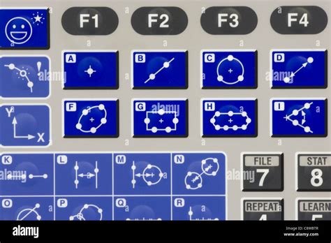 CNC Lathe Program Control Panel Detail Stock Photo Alamy