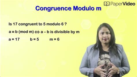 Congruence Modulo M Youtube
