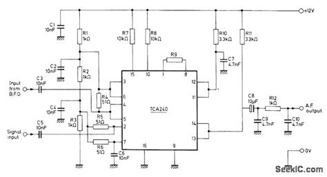 10 Mhz Product Detector Control Circuit Circuit Diagram
