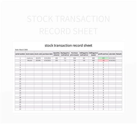 Free Stock Taking Templates For Google Sheets And Microsoft Excel Slidesdocs