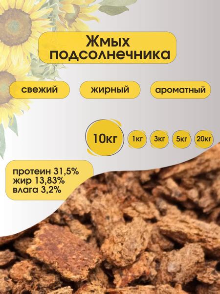 Жмых подсолнечника купить на OZON по низкой цене (1787919890)