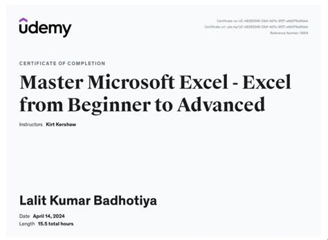 lalit kumar on linkedin excel certification dataanalysis