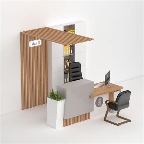 리셉션 데스크 2 3d 모델 49 Max Ma Lwo Obj C4d 3ds Free3d