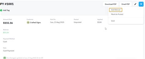 How To Issue Refunds And Credit Memos Shopvox Express Helpdocs