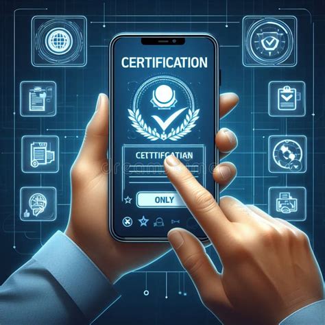 Digital Certification A User Completing An Online Assessment Stock