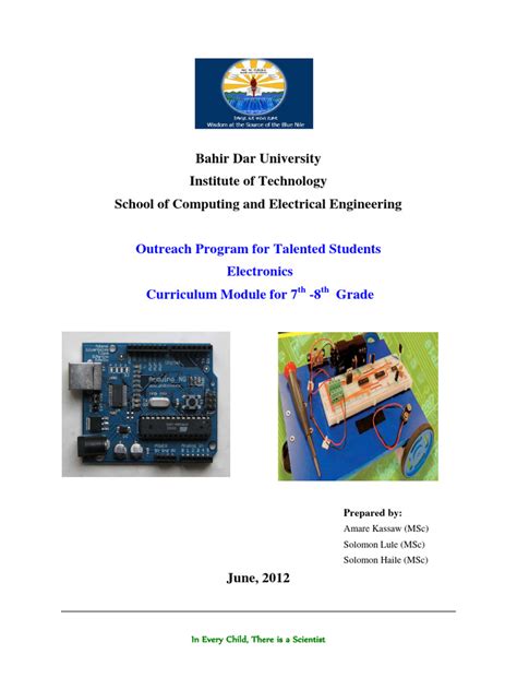 Electronics Carriculum For 7th And 8th Grade Pdf