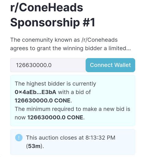 Less Than 1 Hour Remaining For The Sponsorship Auction Rconeheads