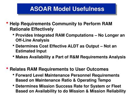 Ppt Integrating Reliability Availability Maintainability Ram And Supportability In
