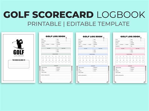 Blank Golf Scorecard Template